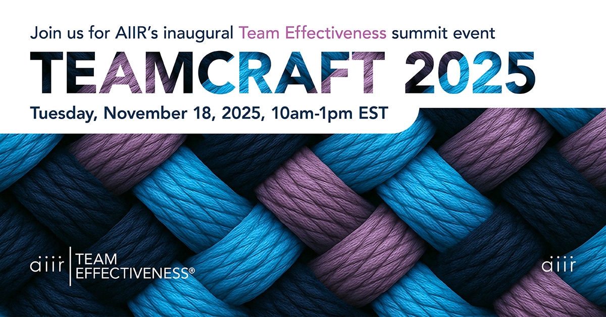 Teamcraft 2025 - AIIR Consulting